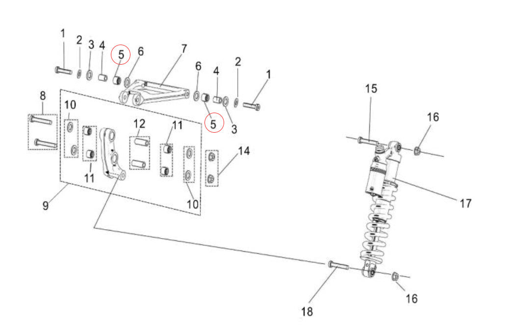 Connector Bearing Surron Light Bee X — KC Powerparts